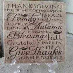 Thanksgiving Ceramic Tile on Luulla